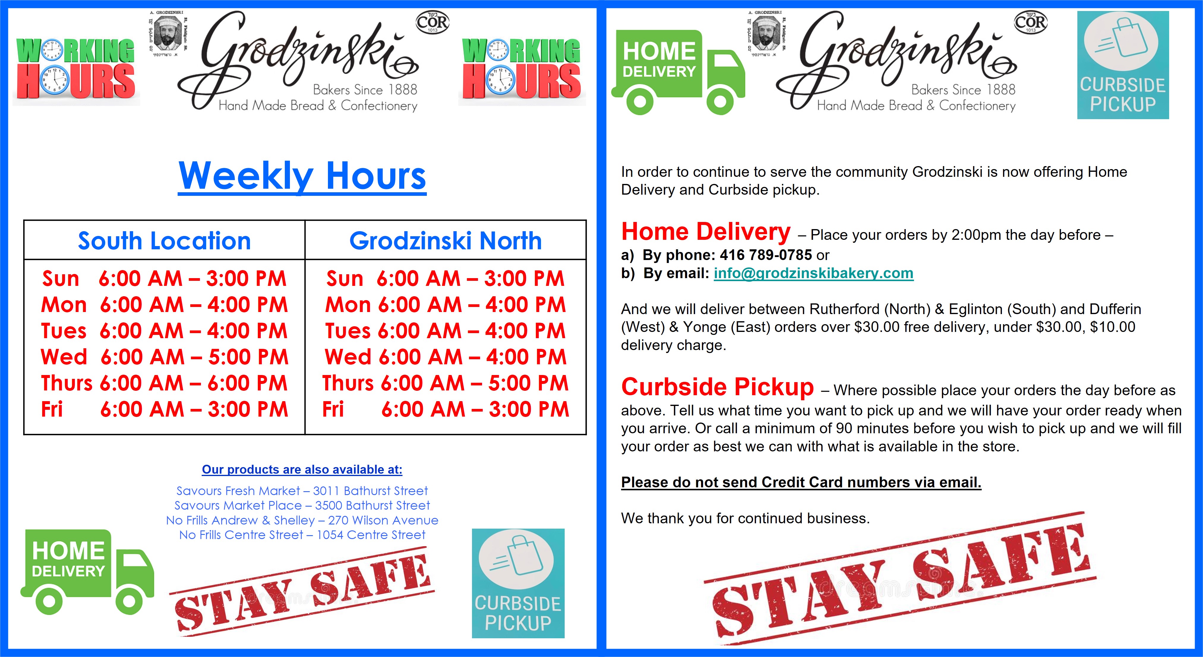 Grodzinski Bakery