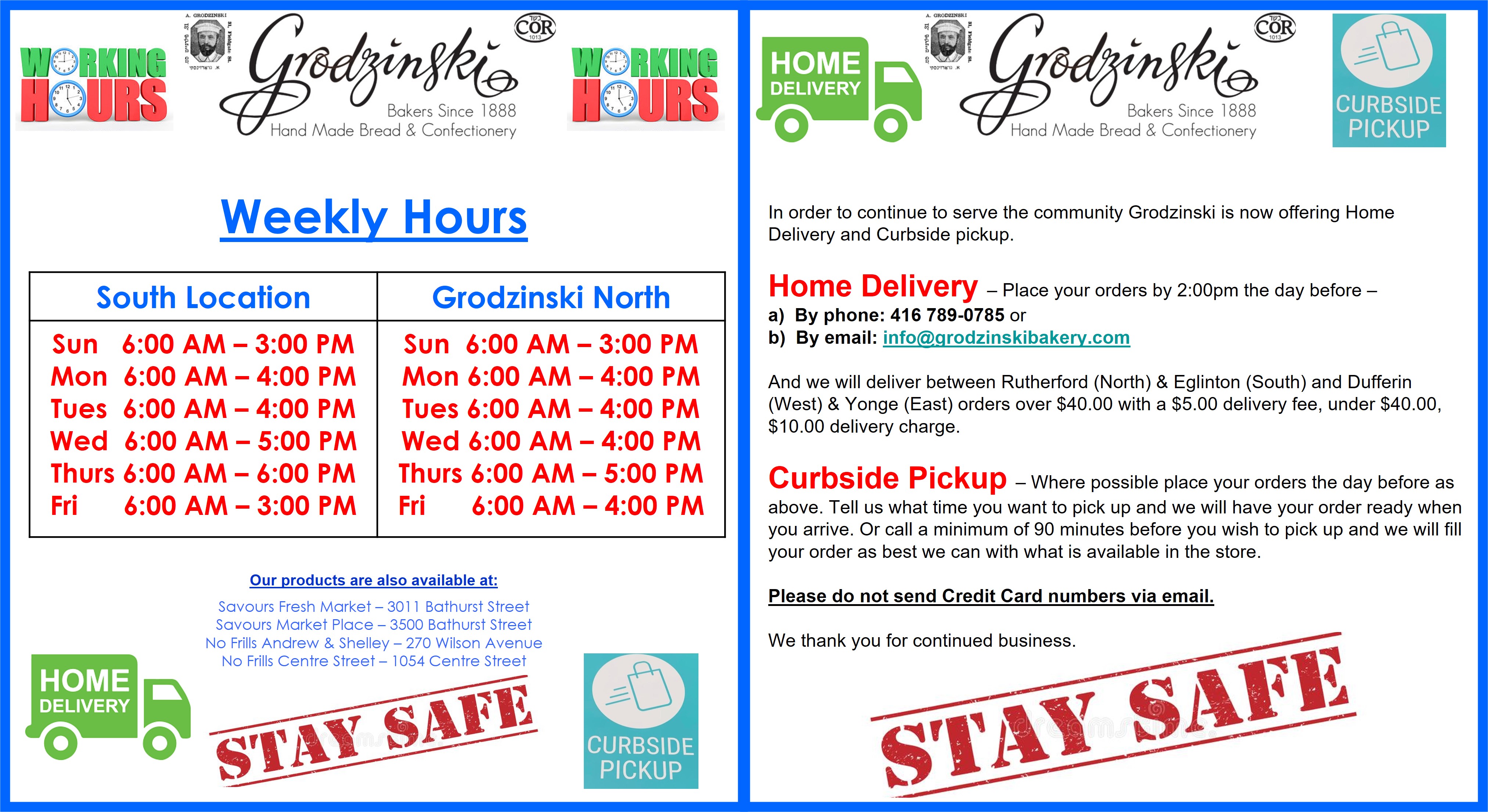 Grodzinski Bakery