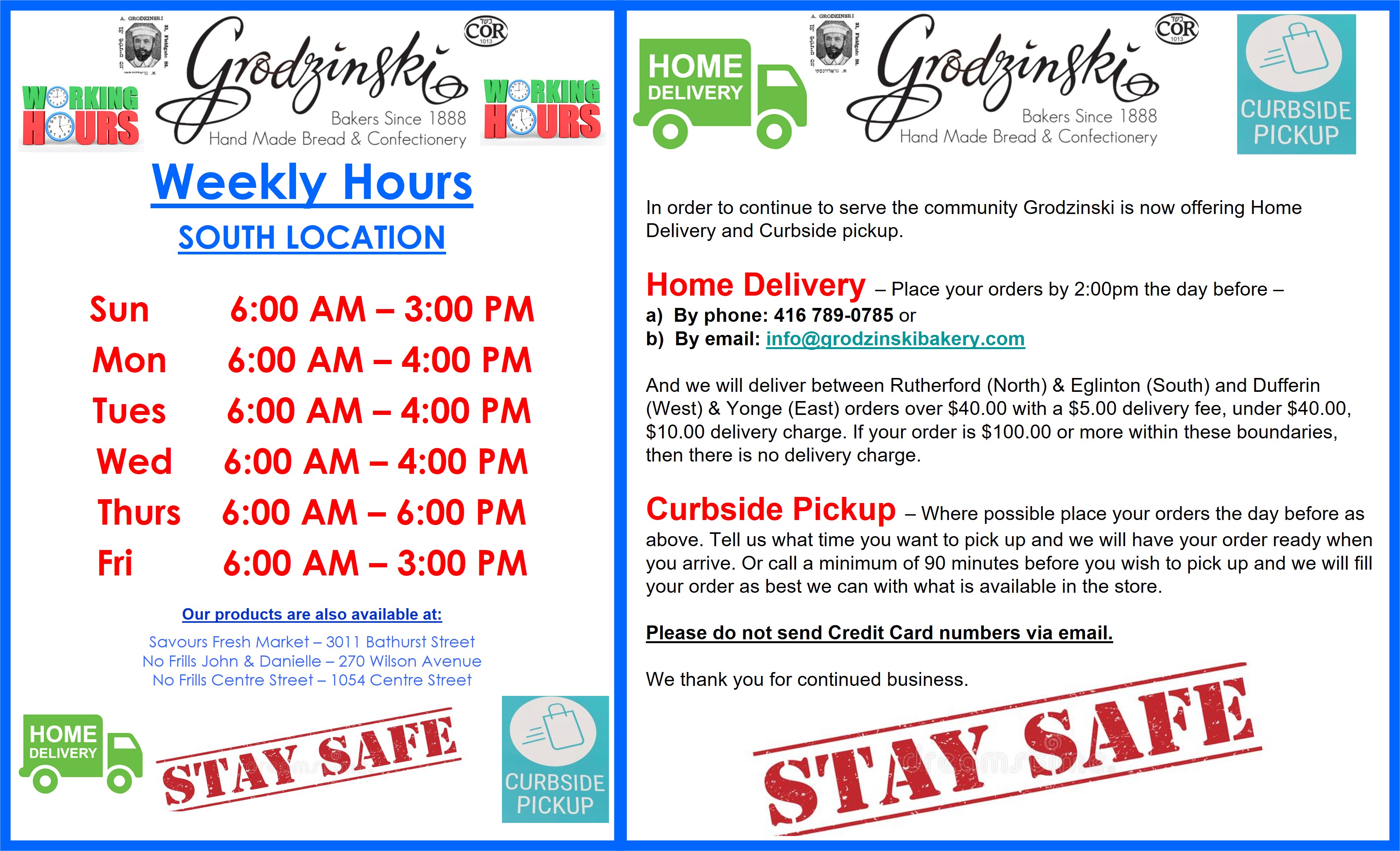 Grodzinski Bakery